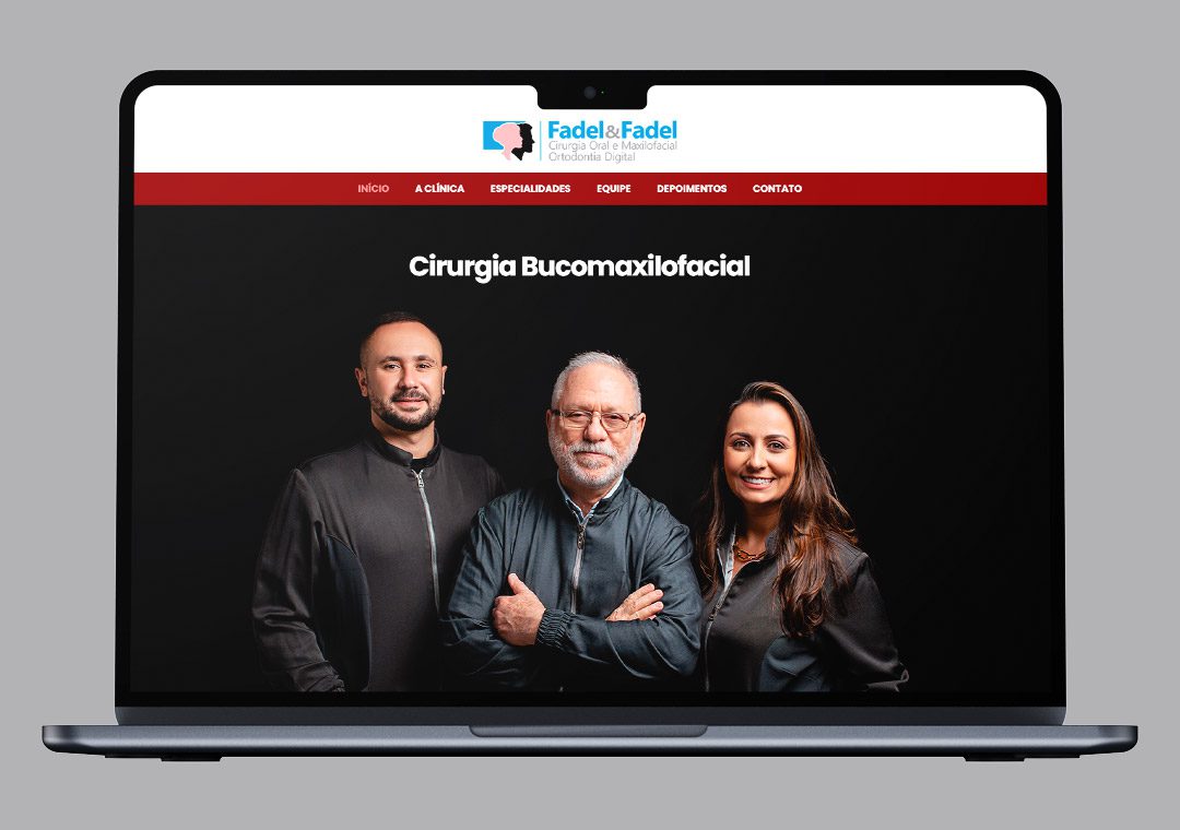 Clínica Fadel & Fadel Bucomaxilo | Portfólio - WCRIA Design Criativo